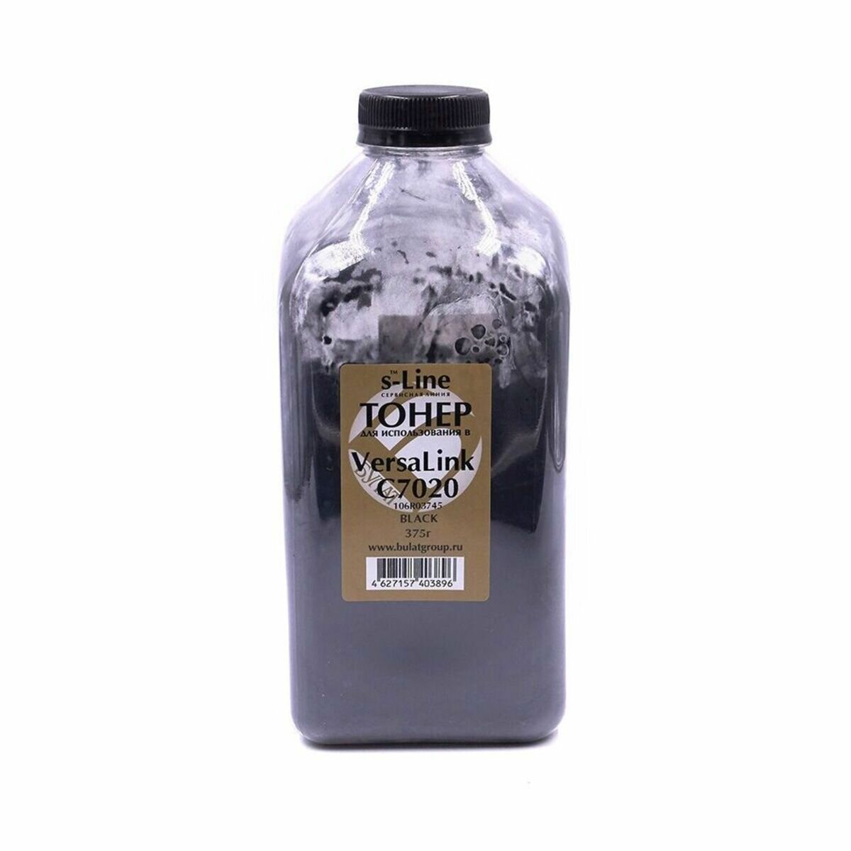 Тонер с девелопером булат s-Line VersaLink C7020 для Xerox VersaLink C7020 (Чёрный, банка 375 г)