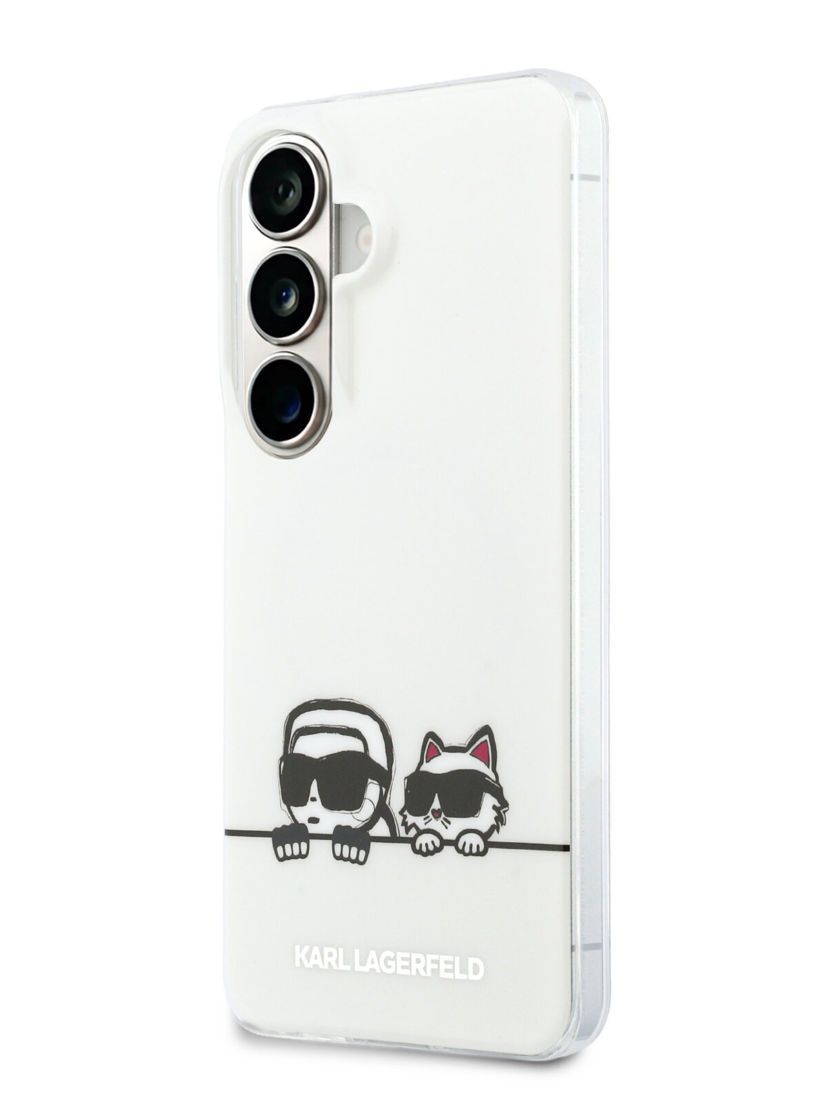 Чехол Karl Lagerfeld на Samsung Galaxy S26+, с магнитами MagSafe, с принтом IML Design, прозрачный