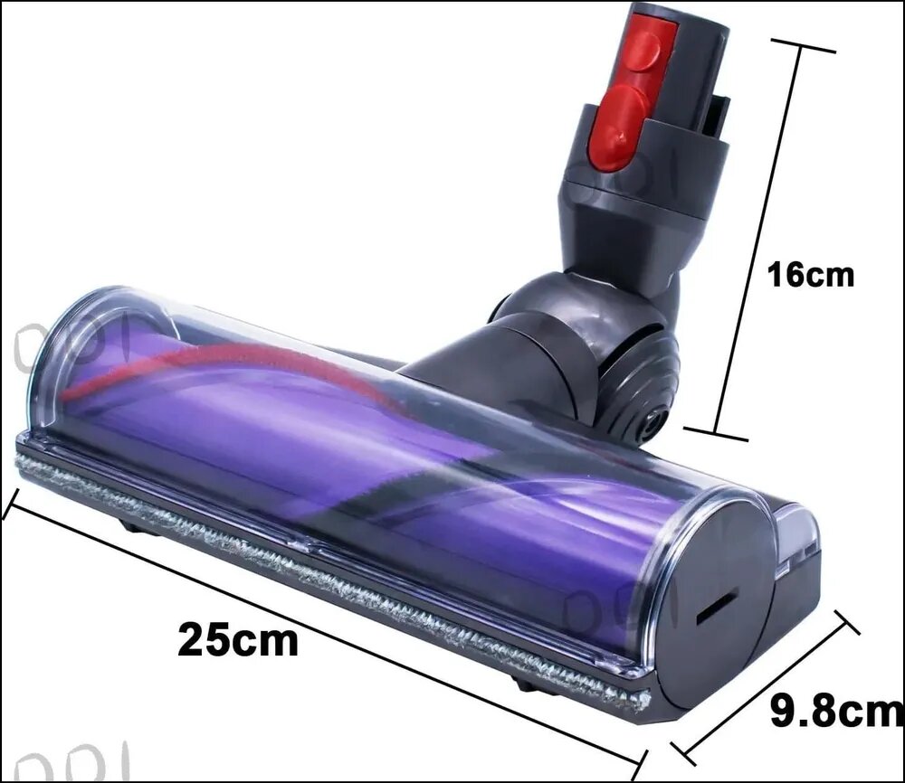 Насадка щетка для пылесоса Dyson V7 V8 V10 V11 V15 SV10 SV11 SV12 SV14 для пола, для ковра, для паркета, для мебели — фото 1