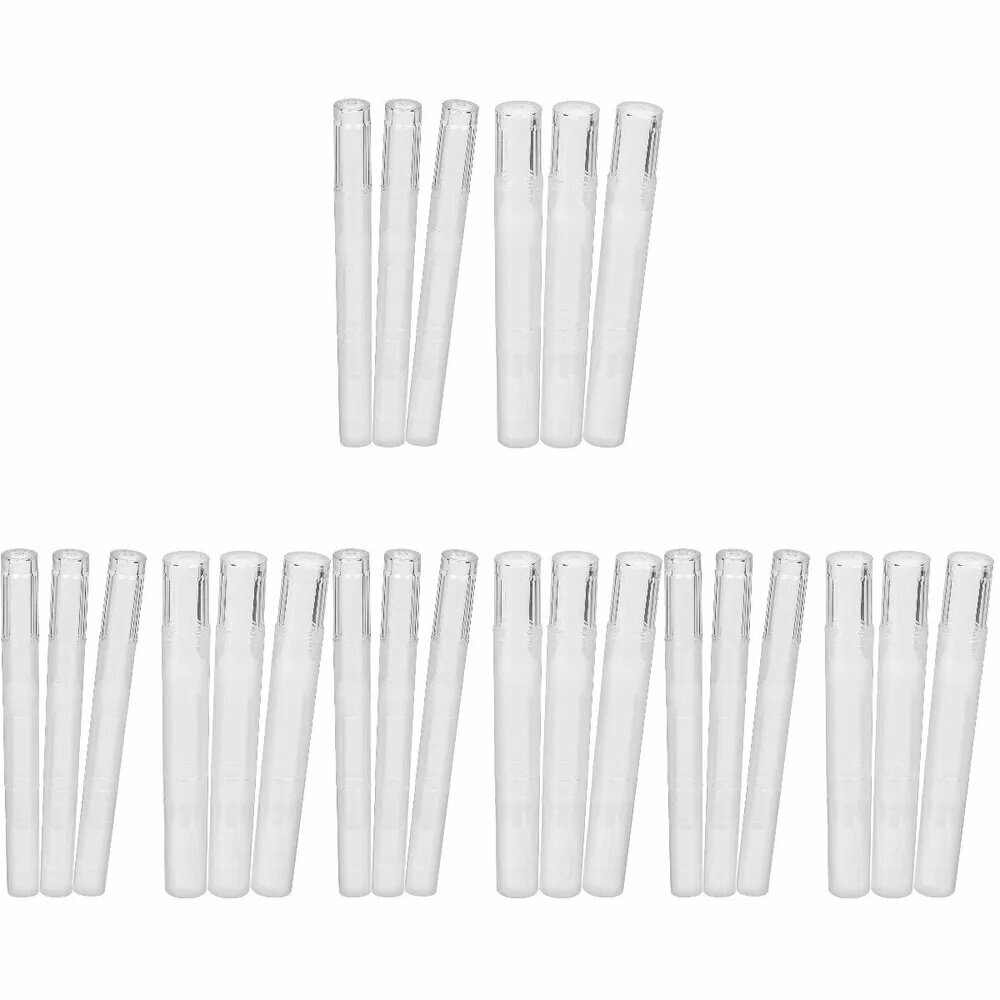 Набор флаконов для масла кутикулы из прозрачного пп, 24 шт, для хранения и заполнения