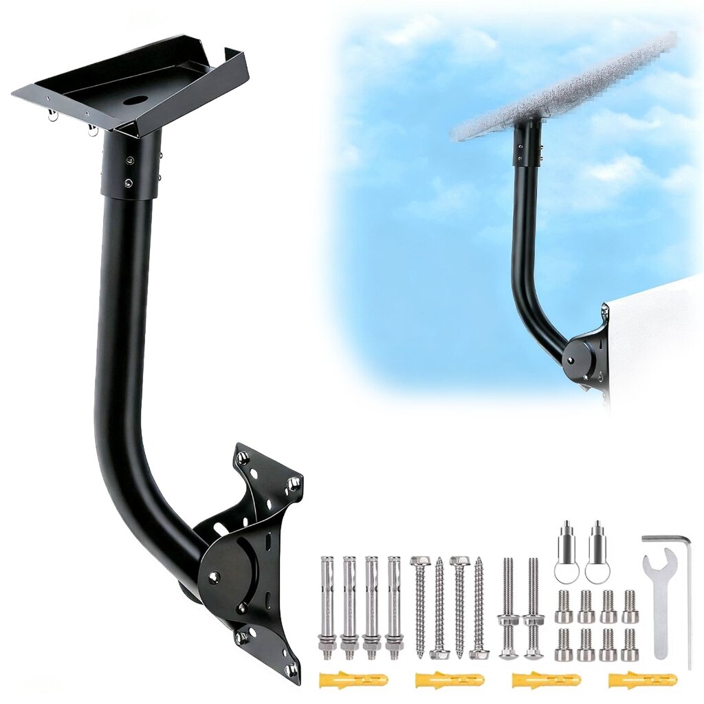 Устойчивая к коррозии опорная стойка настенного кронштейна для спутниковых антенн Gen 3/V4 с регулировкой на 180° и 360 градусов