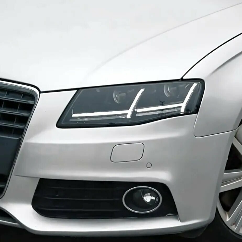 Фары автомобильные, 2 шт, арт. Светодиодные фары Audi A4 B8 (2007-2012г) Черные