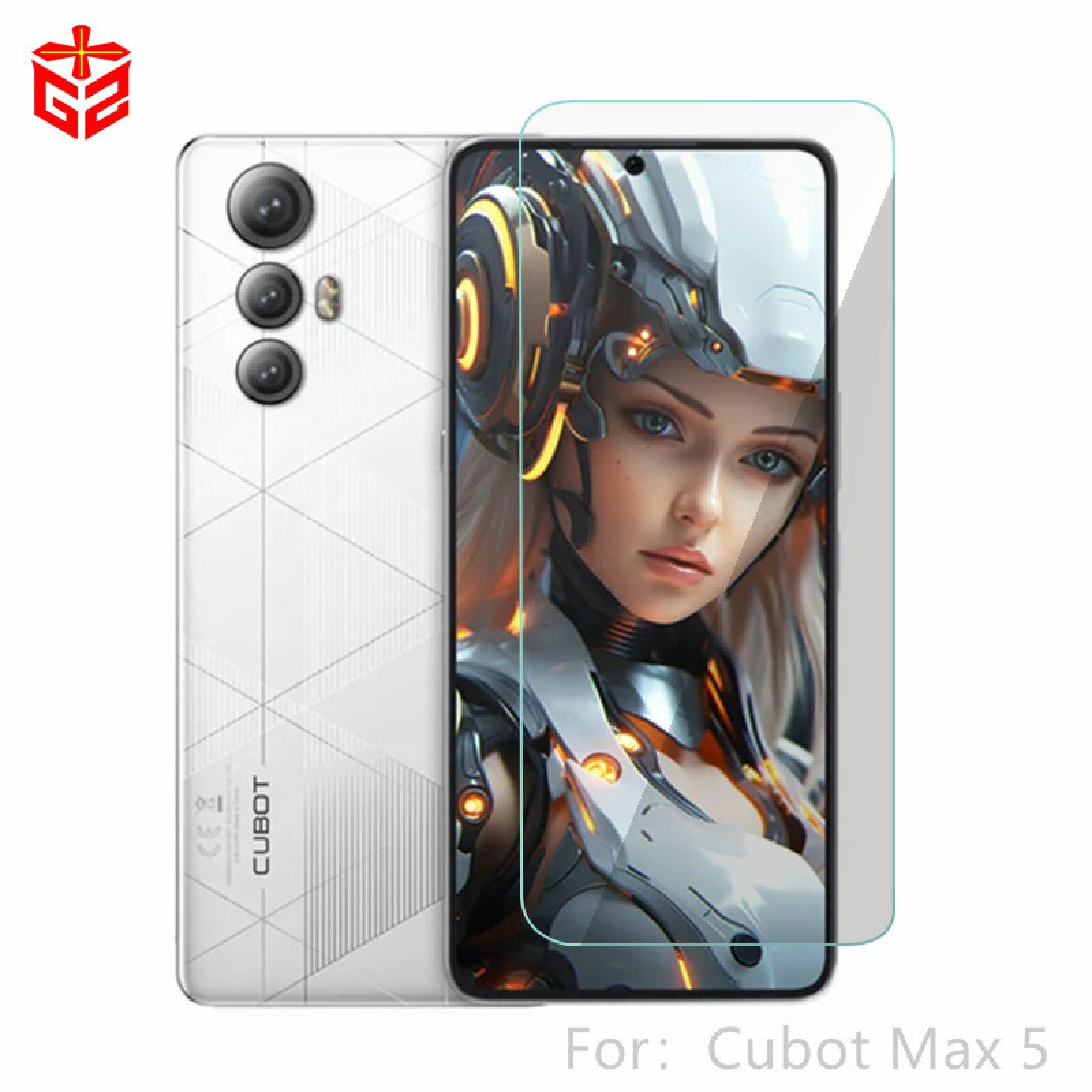 Защитное закалённое противоударное стекло MyPads Forti Glass для телефона CUBOT Max 5 с олеофобным покрытием