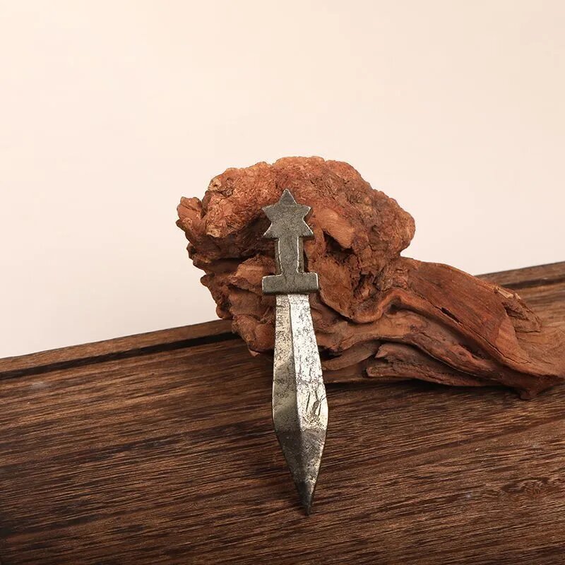 Алтарная атрибутика/Кристалл Ритуальный нож 13cm - Ритуальный нож из металла