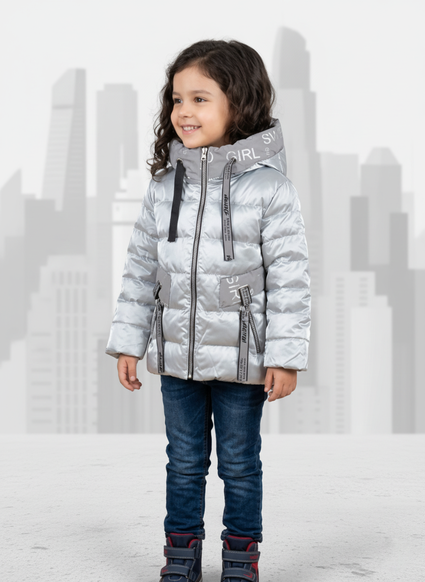 Куртка серебро