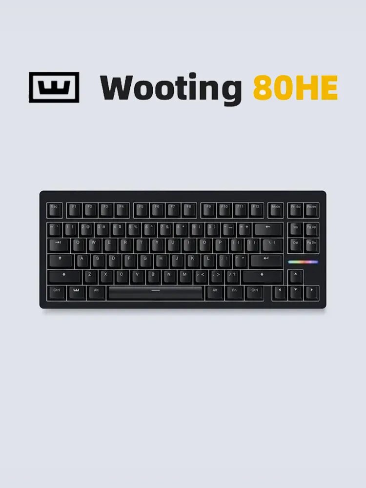 Wooting Игровая клавиатура проводная 80HE , (Linear), Английская раскладка, черный