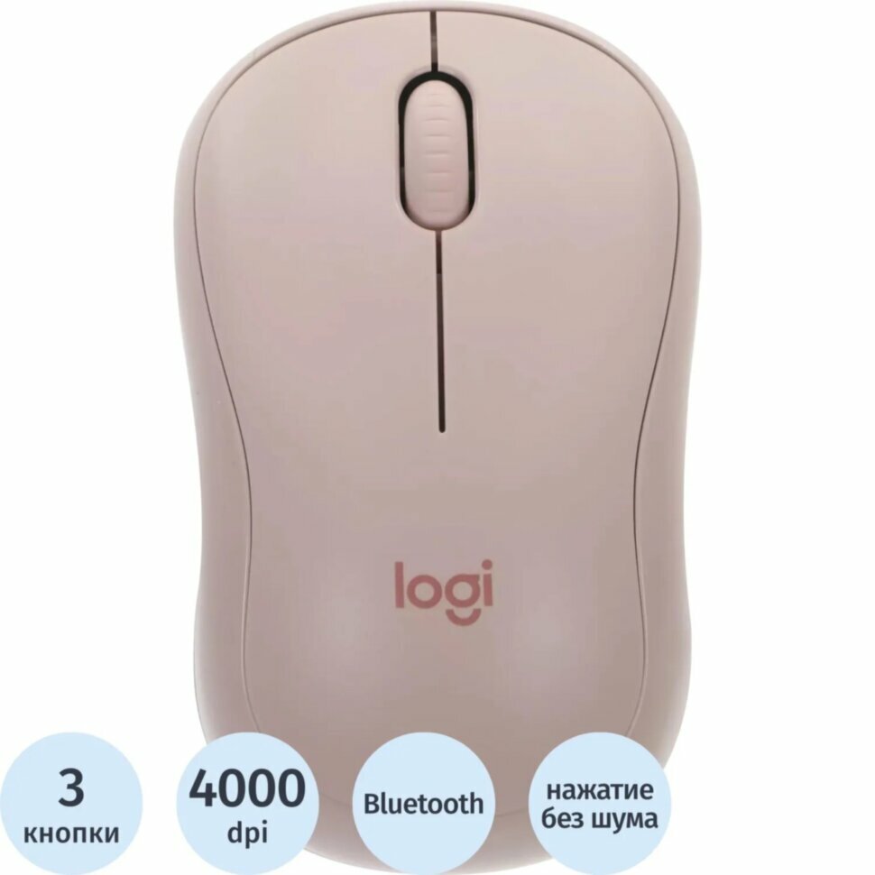Мышь компьютерная Logitech беспров. M240 розовый (910-007121), 2464009