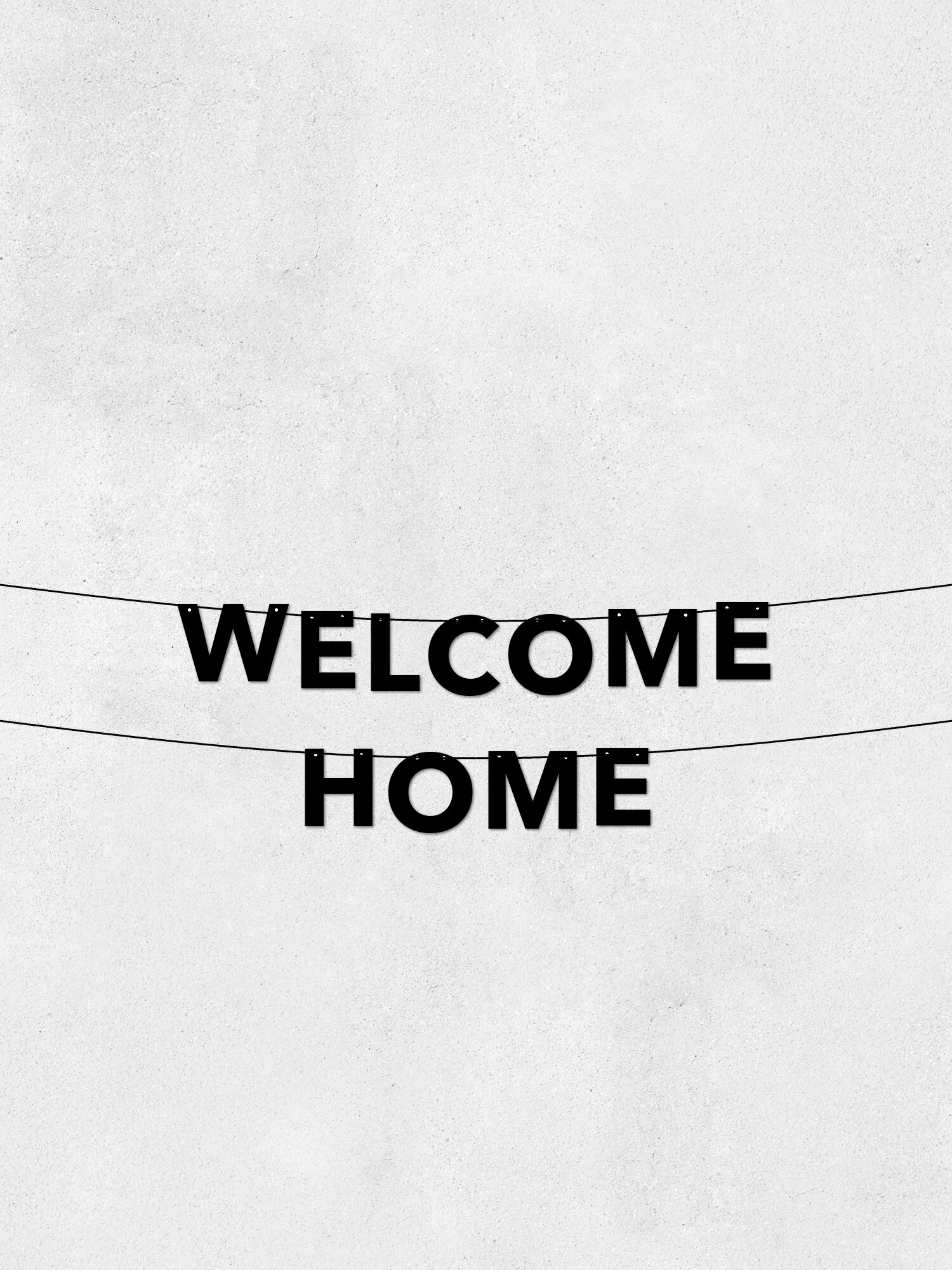 Гирлянда из букв Welcome Home Долговечный декор для уюта в доме, высота букв 10 см, лёгкое крепление