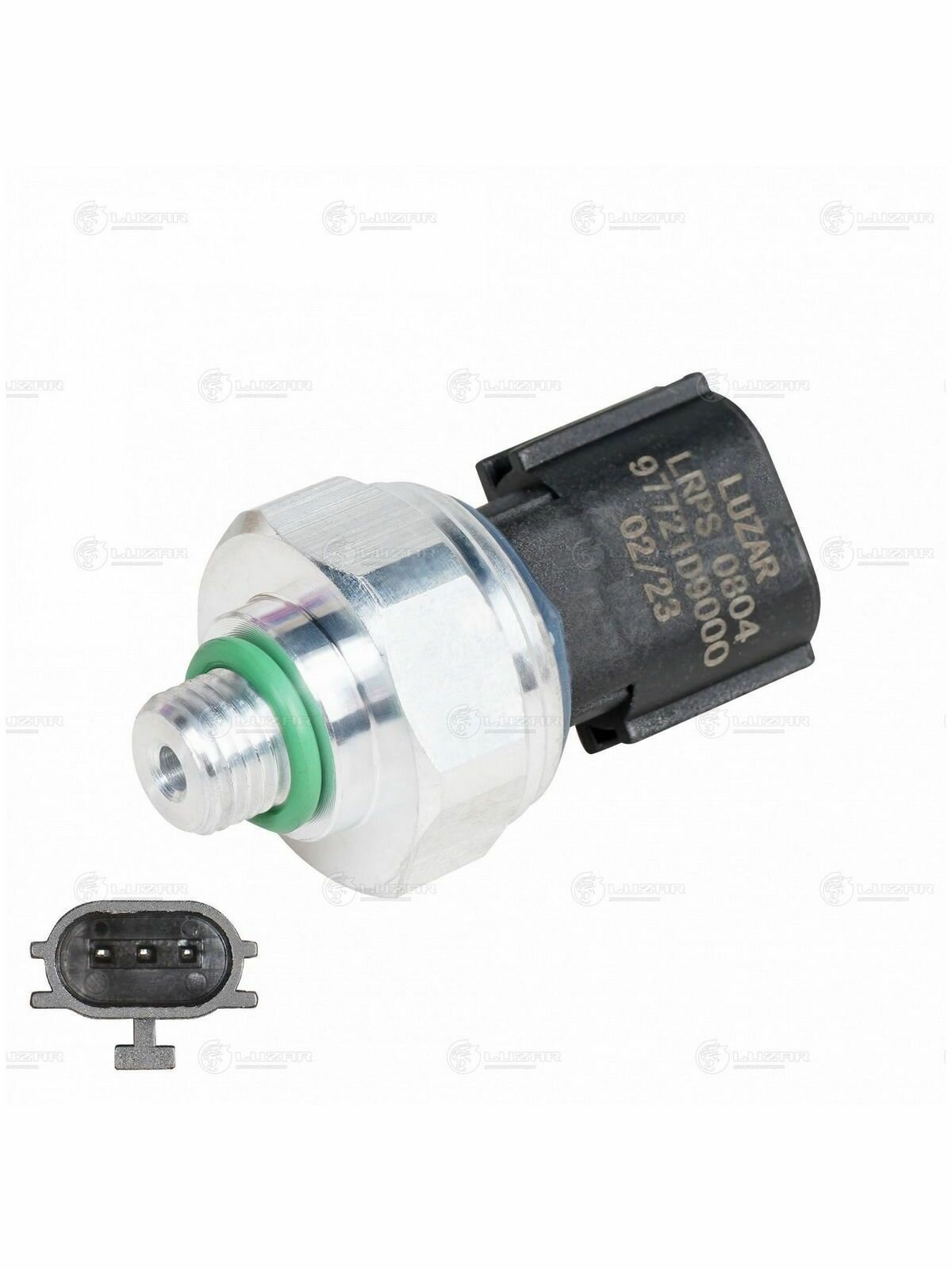 Датчик давления хладагента для а/м Hyundai Sonata, Tucson; Kia Rio / Хендай Соната, Тусон, Киа Рио, Luzar LRPS0804