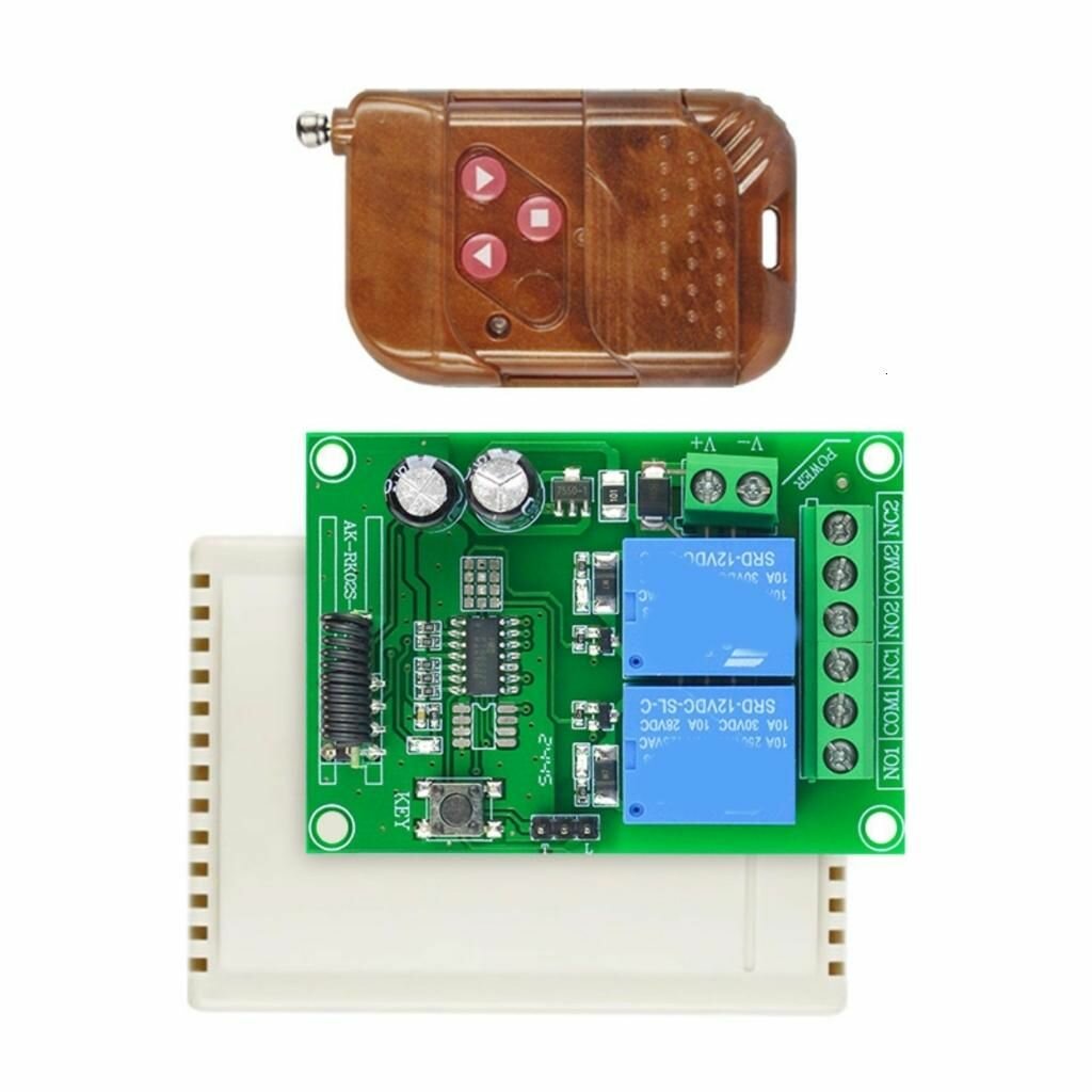 Беспроводной приемник для управления гаражными воротами, - Три клавиши из красного дерева c