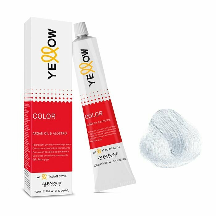 Краска для волос перманентная профессиональная YE COLOR 000 (усилитель осветления), 100 мл 16714