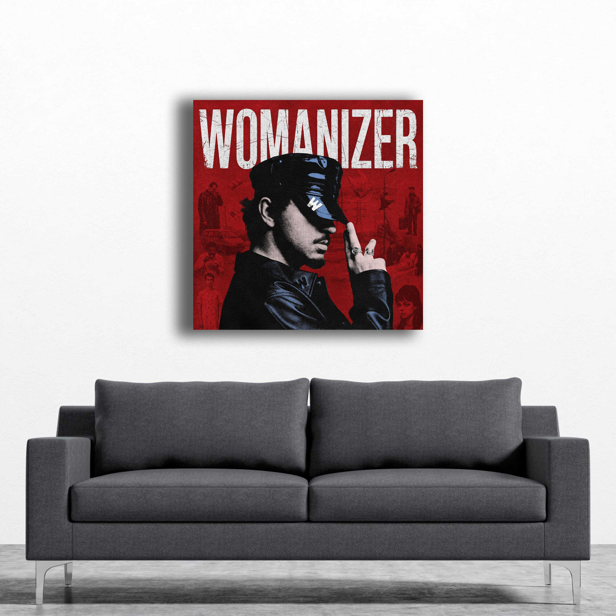 Картина на холсте SQWOZ BAB / Сквозь баб Womanizer / 40*40