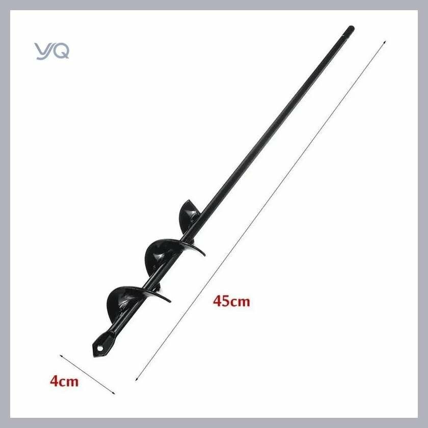 Шнек одностороннего действия для мотобура по земле, Длина 5 метров, Диаметр 50 мм