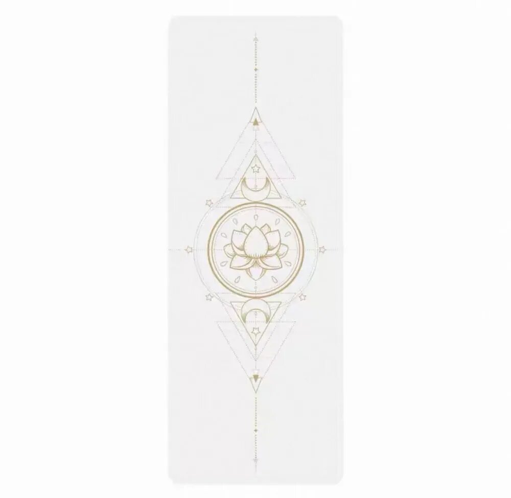 Коврик для йоги и фитнеса каучуковый нескользящий-Facai, Коврик для йоги из натурального каучука,183*68, Белый, Пилатес