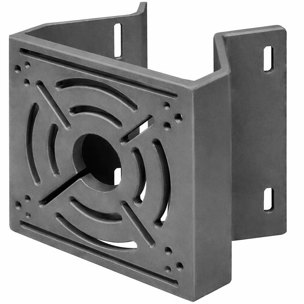 Кронштейн монтажный для камеры видеонаблюдения на столб, угол 50 мм, 3D печать, серый