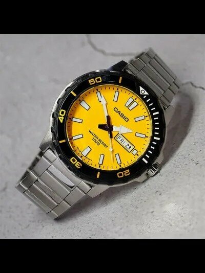 Наручные часы CASIO, желтый — фото 1
