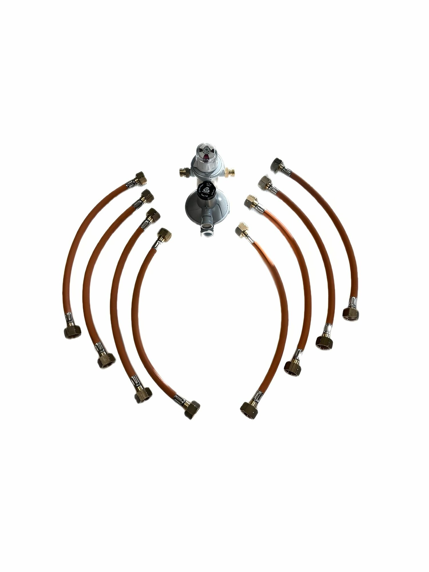 Рампа пропановая на 8 баллона 10кг 22-55мбар