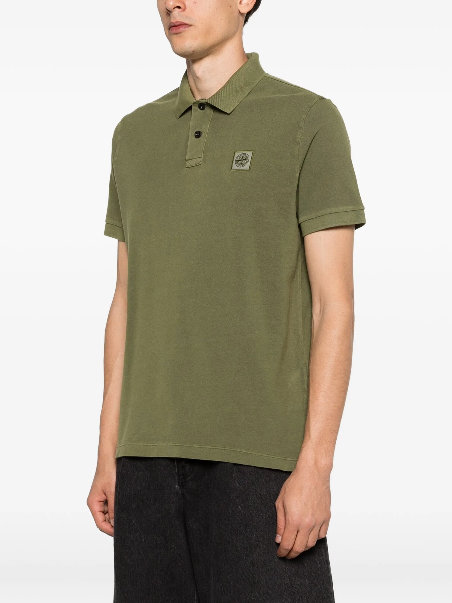 Рубашка Stone Island Compass, размер 2XL, green — фото 1