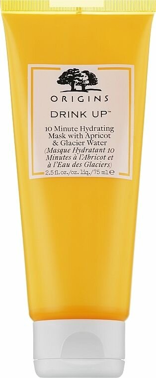 Origins Увлажняющая маска для лица с абрикосом и ледяной водой Drink Up 10-Minute Apricot & Glacier Water Mask, 75 мл