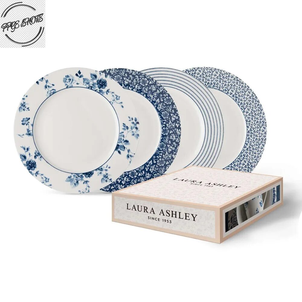 Набор тарелок "Blueprint collectables Mix Blue" 26 см 4 шт голубой