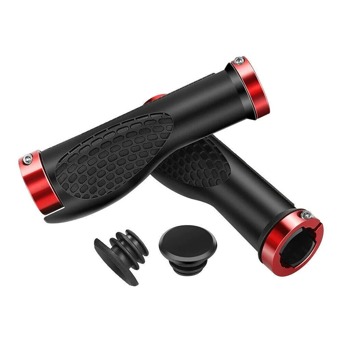 Велорули Pinmoap Red(2шт) эргономичные, алюминий