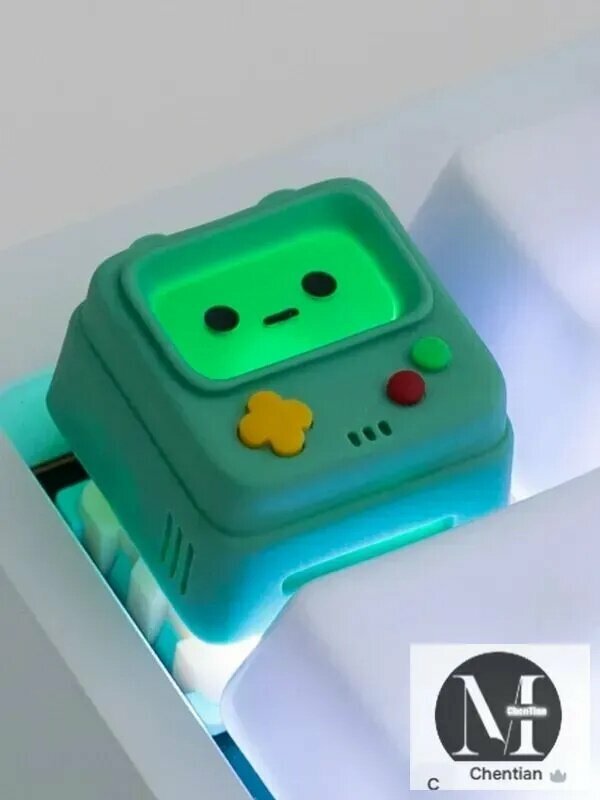 Кейкапы для механической клавиатуры Колпачки Artisan Keycap "Ретро Консоль": 1U клавиша ESC, смола, подсветка, ручная работа, для MX Switch