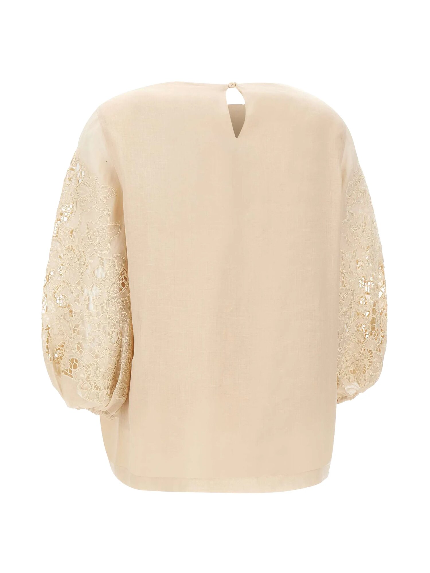 Блуза Max Mara Macramé sleeve blouse, размер 46, разноцветный — фото 1