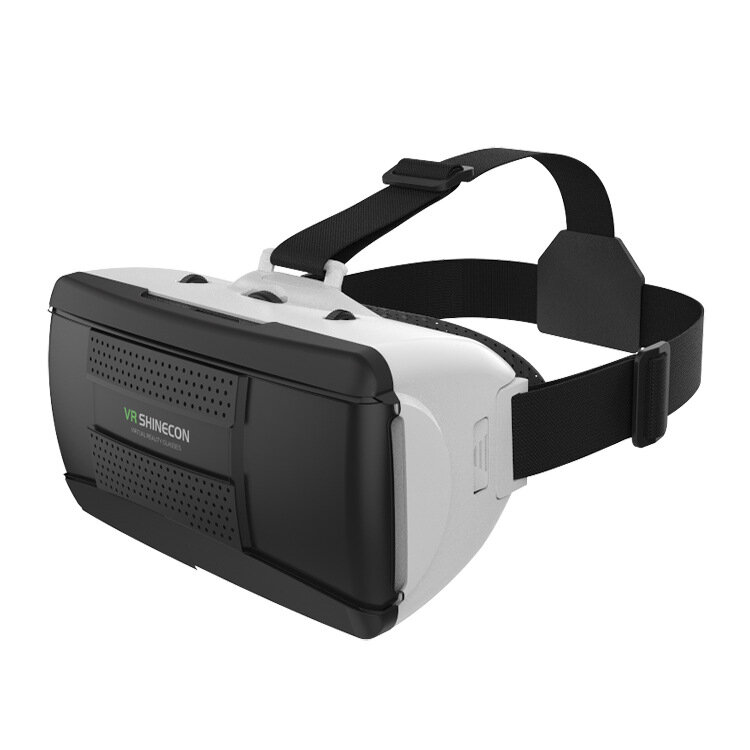 VR-гарнитура Shinecon G06B для смартфонов, 3D-очки виртуальной реальности с регулируемыми HD-оптическими линзами и удобным ремешком на голову – иммерсивные VR-очки, совместимые с iPhone и Android-смар