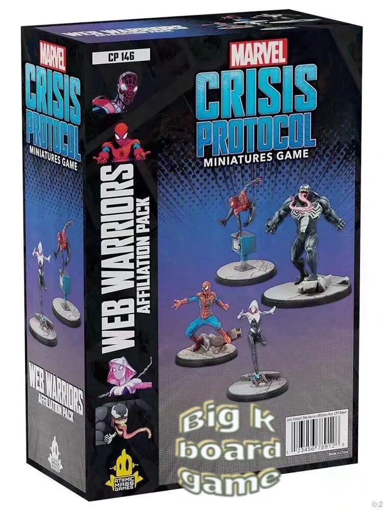 Marvel Многопользовательская настольная игра Marvel Crisis Protocol CP146 Spider Web Warrior Camp Pack