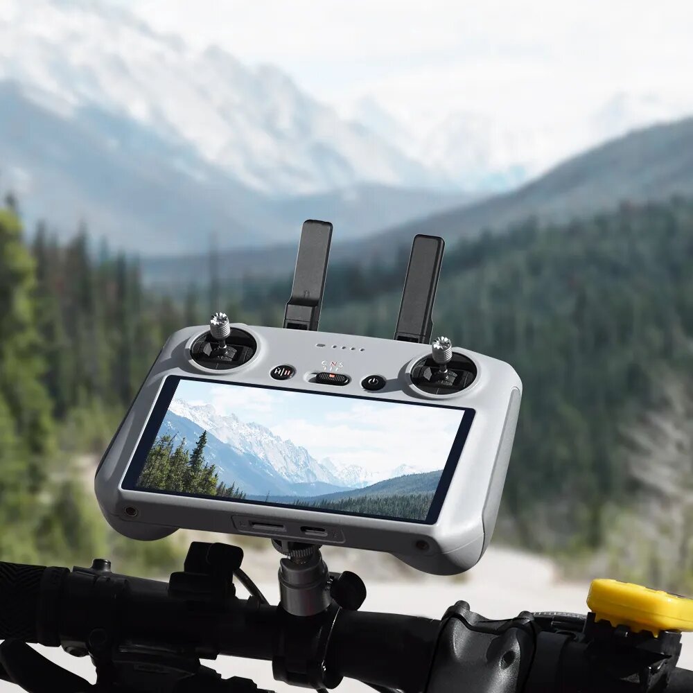 Milochic Адаптер для велокресла для DJI Mini 3/4 Pro (модель RC2) на руль велосипеда, алюминиевый сплав — фото 1