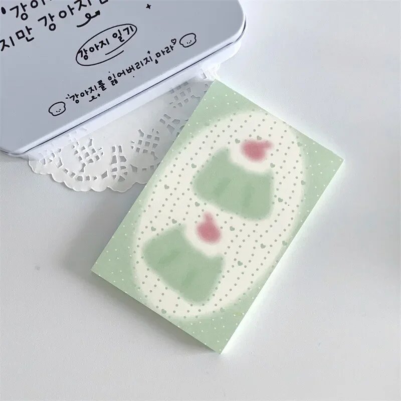 Блокнот зеленый с рисунком, Green-cake, INS