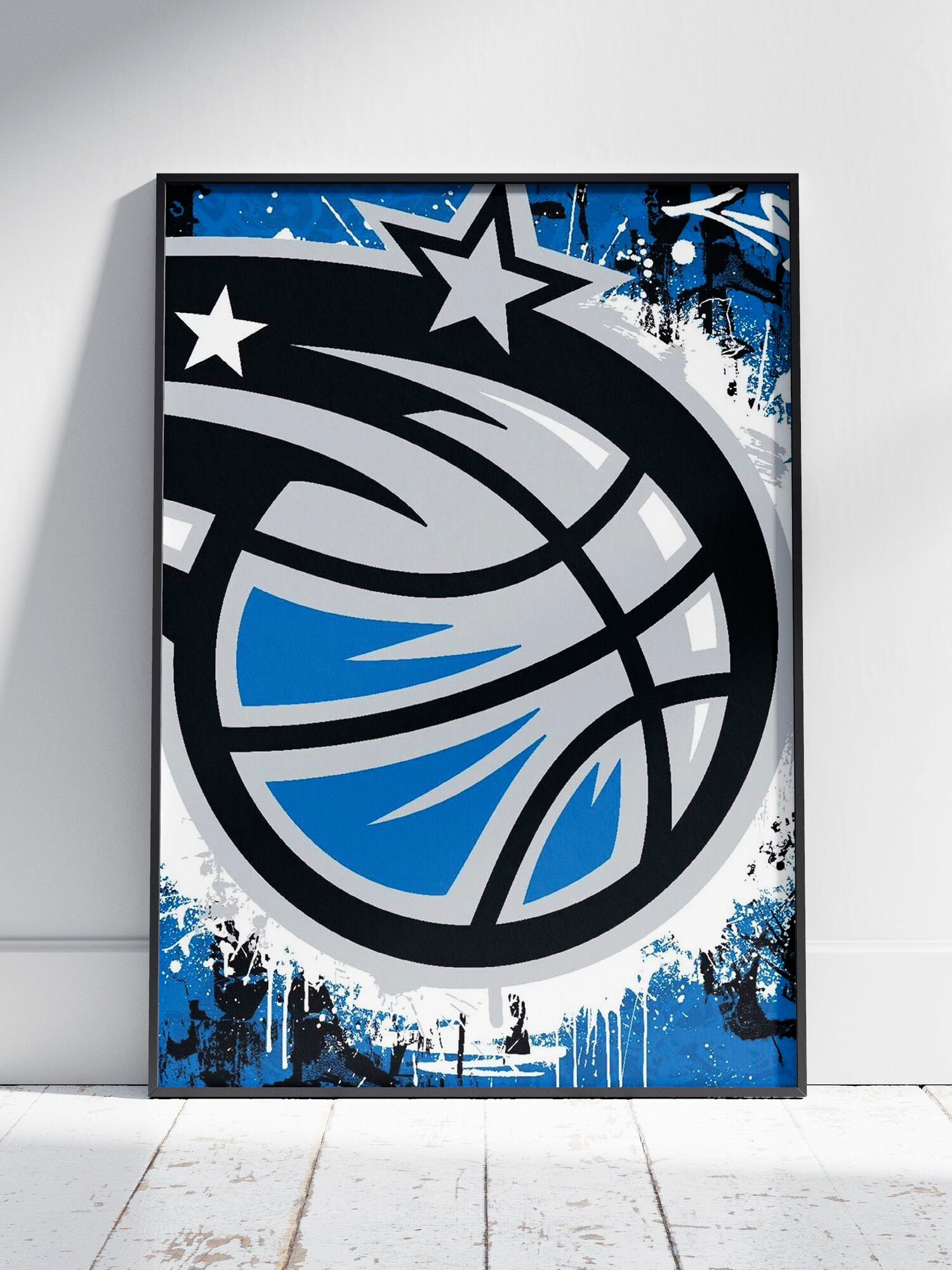 Плакат на стену для интерьера Команды Баскетбол (Орландо Мэджик - Orlando Magic 1) - Постер по спорту и физической активности формата A4 (21x30 см)