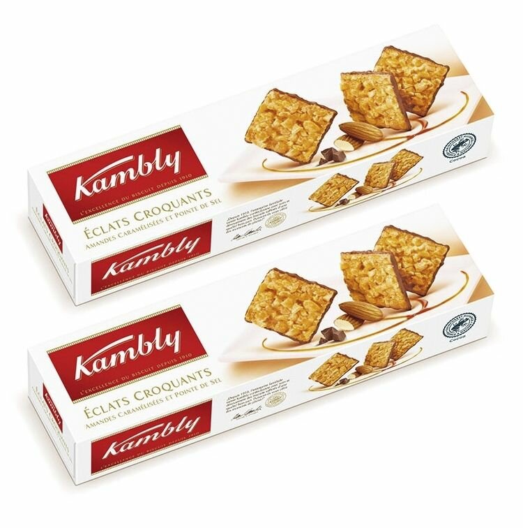 Новинка! Печенье сдобное c шоколадом Eclats Croquants Kambly 90г, 2шт Швейцария