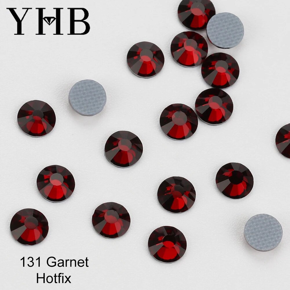 Стразы YHB 2.4mm SS8 131 Garnet Бордовые 1440шт