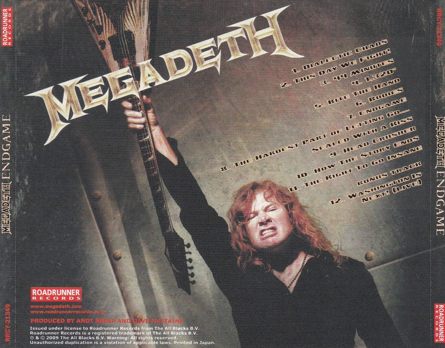Megadeth - Endgame, 2009, 16-page, CD-Аудио — фото 1