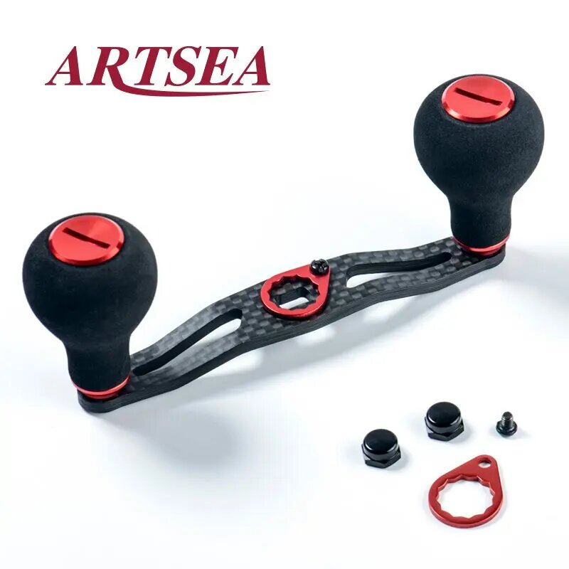 ARTSEA 2023 катушка для ловли рыбы из углеродного волокна Красный, 8X5MM, 95MM-Red