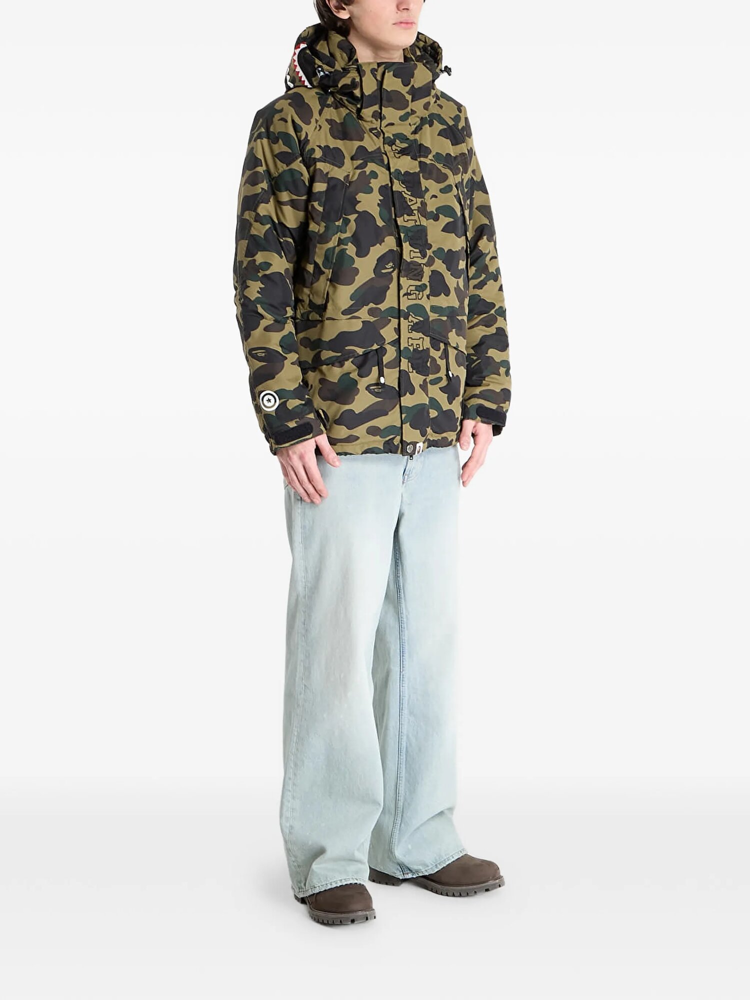 Куртка A BATHING APE 1 St Camo, размер 46, зеленый, — фото 1