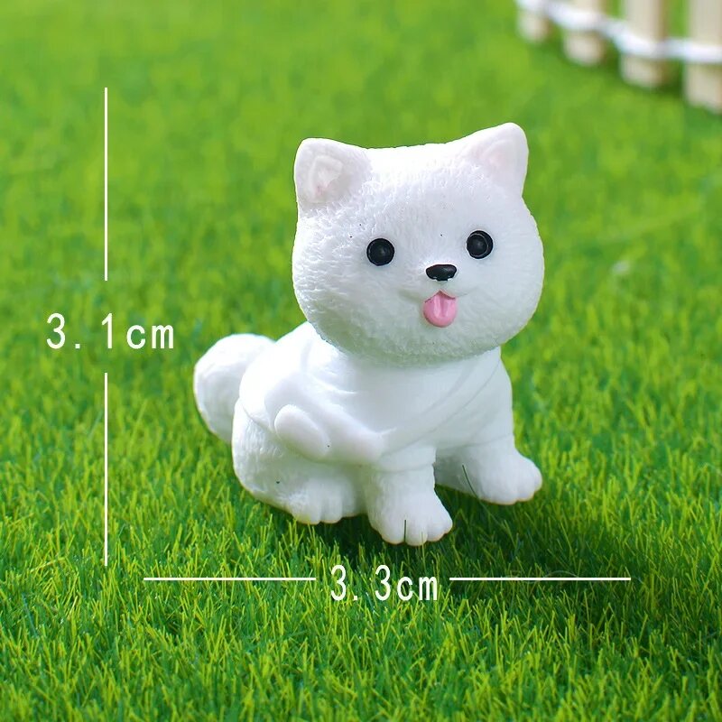 Миниатюрные собачки из канифоли, 12 шт. Белый, 5-B only 1pc
