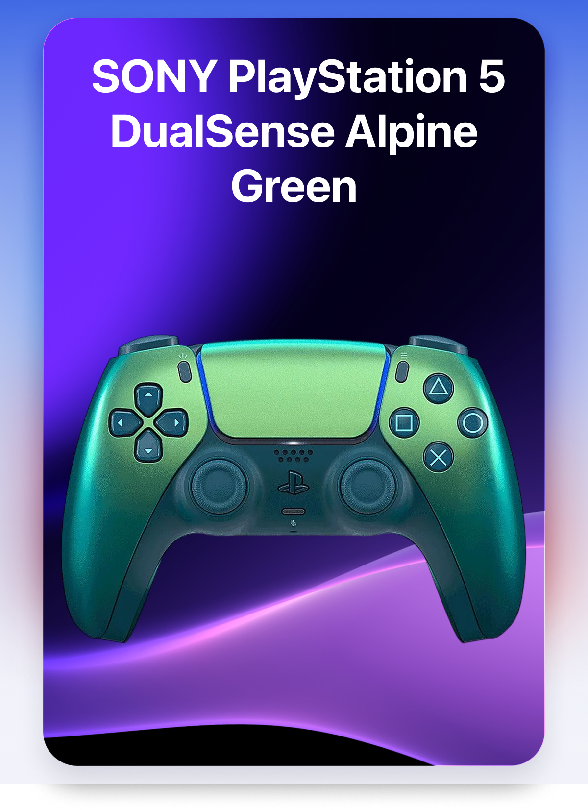 Геймпад Sony беспроводной DualSense (Alpine Green) (альпийский зеленый) (PS5)
