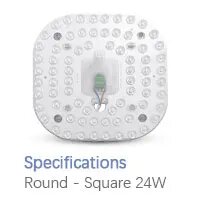 Светодиодная панель Square 24W