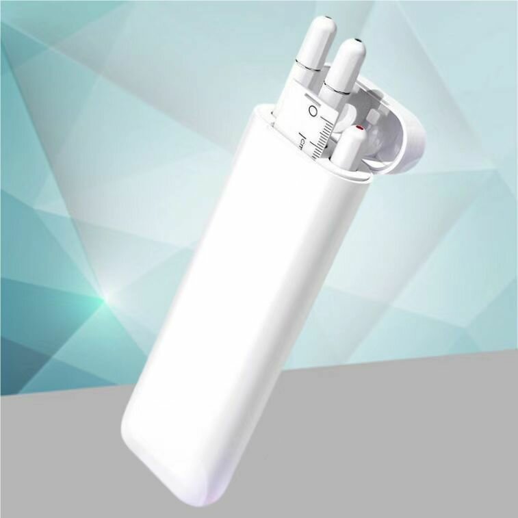 Набор канцелярии Wusheng, 3 гелевые ручки и линейка, белый, минималистичный