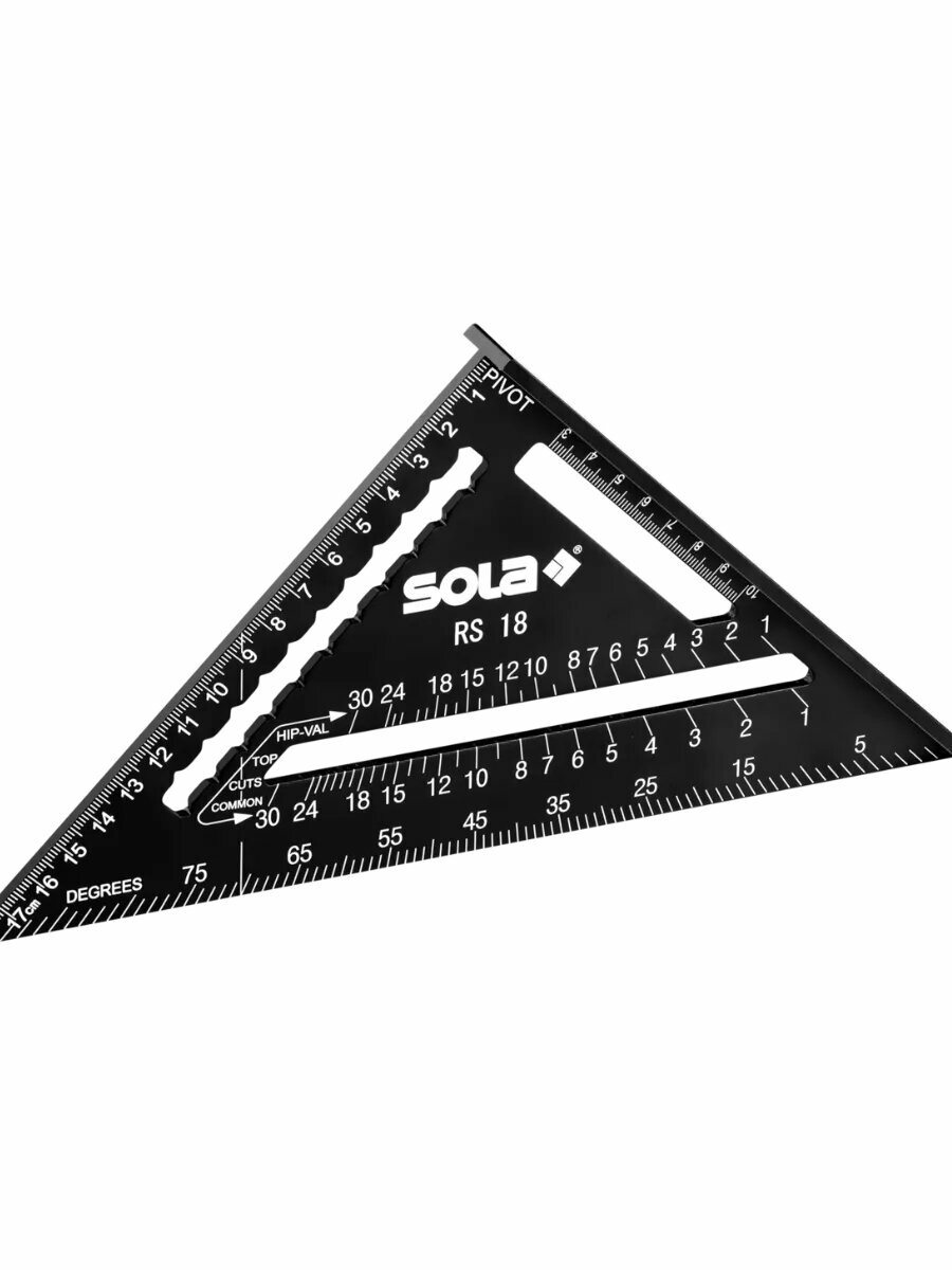SOLA Угольник кровельный RS 18, 185x185 мм 56160101