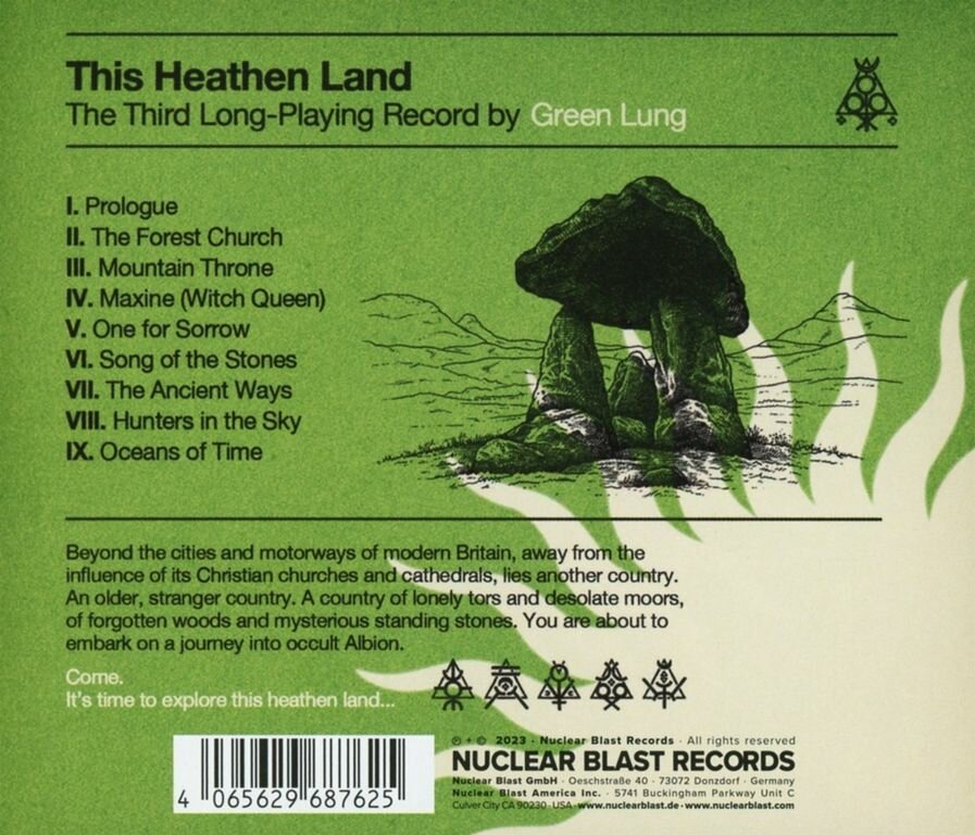 Фирменное издание Green Lung - This Heathen Land CD
