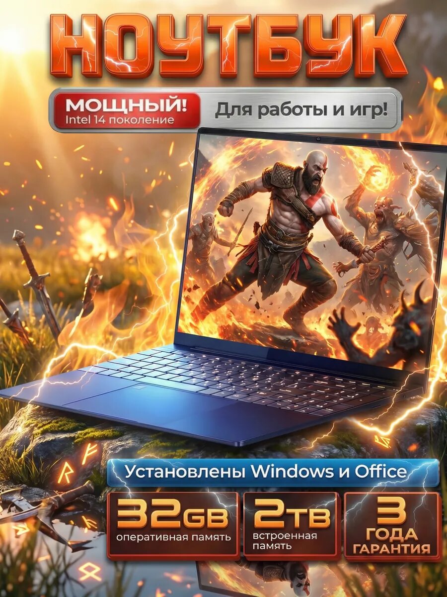 Ноутбук HiGH TECH R813 Intel H-Series RAM 32GB / SSD 2048GB