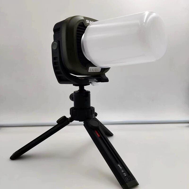 Shanlisi C1500PRO Перезаряжаемый магнитный светодиодный фонарь с подставкой Y3 в оливковом зеленом цвете