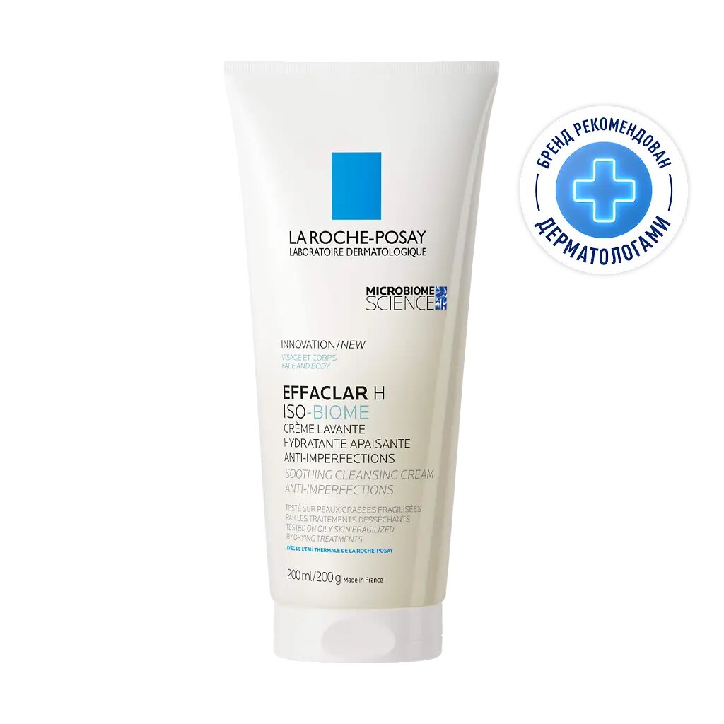 La Roche-Posay Effaclar Н Iso-Biome Крем-гель очищающий для пересушенной проблемной кожи 200 мл 1 шт