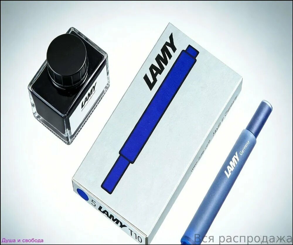 Чернильный картридж Lamy T10 синий 5 шт