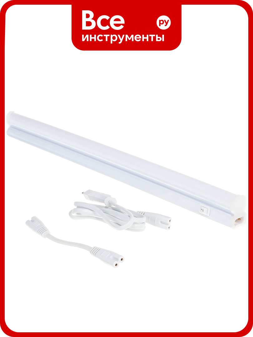 Светодиодный светильник Jazzway настенно-потолочный PLED T5i PL 450 6Вт FR 6500K IP40 180-265В ДПО линейный пластик 1036278