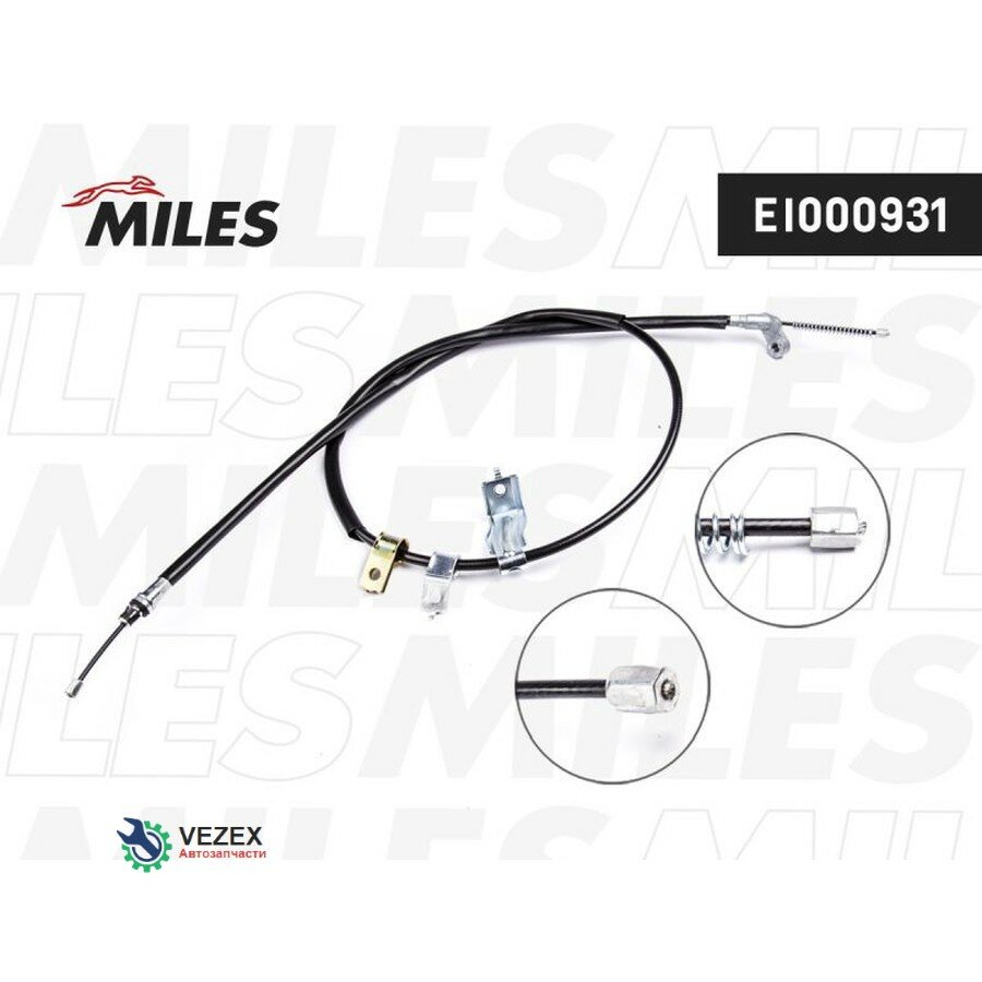 MILES EI000931 Трос стояночного тормоза правый X-TRAIL (T31) EI000931