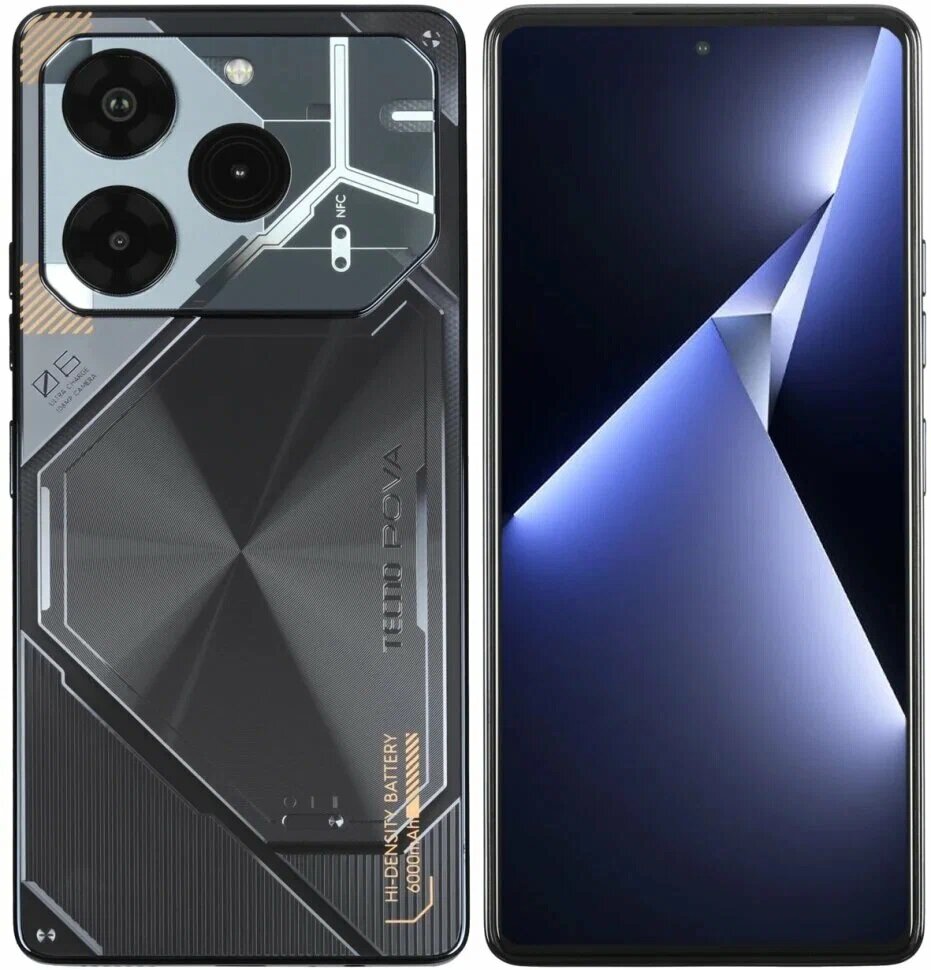 Смартфон TECNO Pova 6 Pro 5G 12/256 ГБ Global для РФ, Dual nano SIM, серый